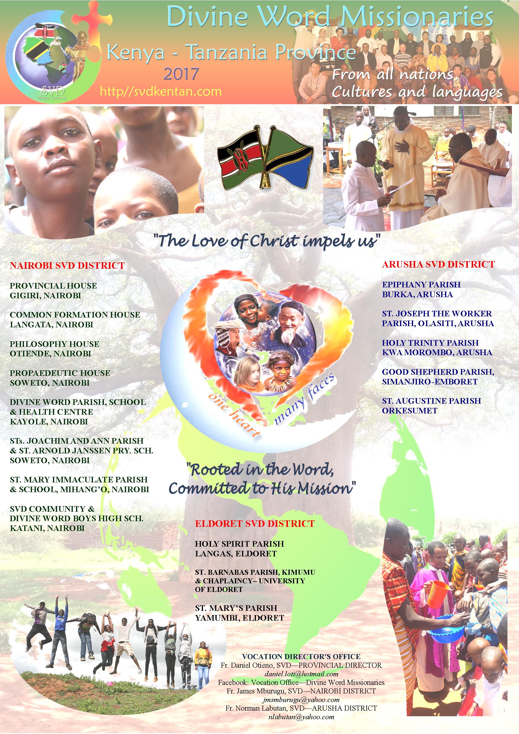 SVD Kenya-Tanzania Mission Map – SVD JAMBO KENTAN